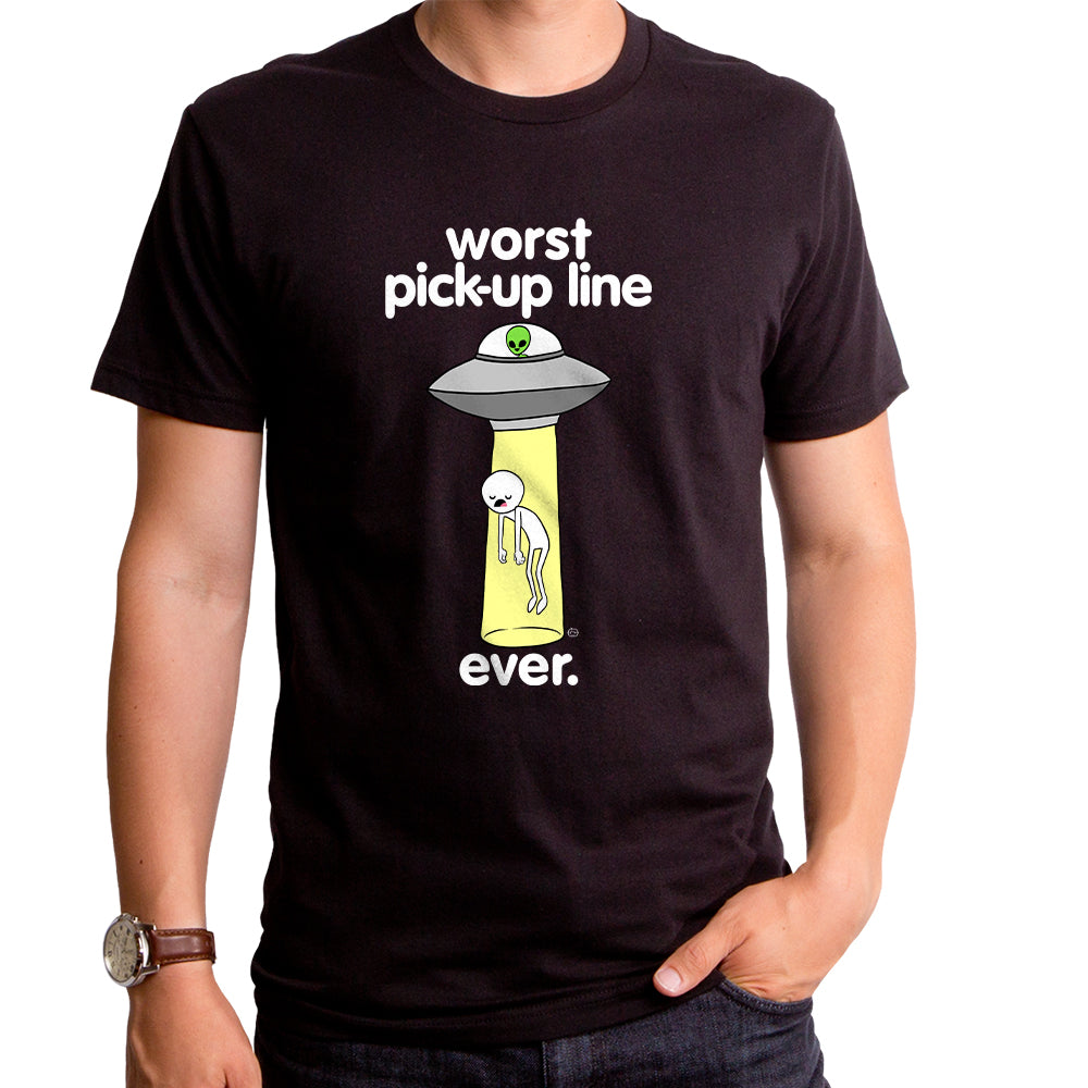 Worst Pickup Line Ever Adult T-Shirt – Goodie Two Sleeves